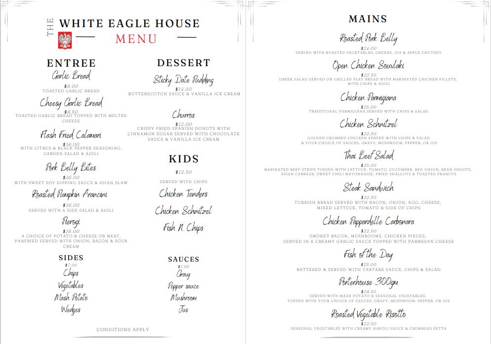 Bistro - White Eagle House